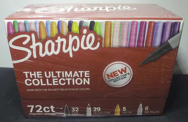 SHARPIE PERMANENT MARKERS Ultimate Collection Fine & Ultra Fine Points ...