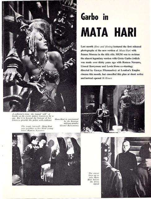 (F&F73) FILM PICTURES. Mata Hari. Greta Garbo. Ramon Navarro £2.99 ...