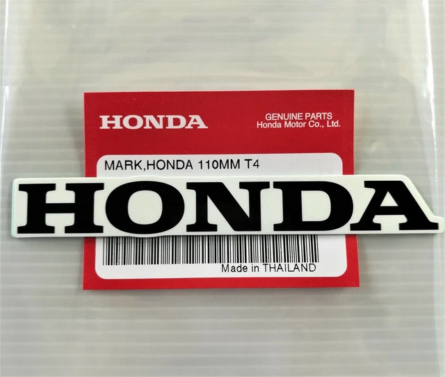 ORIGINAL HONDA SCHRIFTZUG-11CM SCHWARZ/WEISS-Aufkleber-Sticker-Logo ...