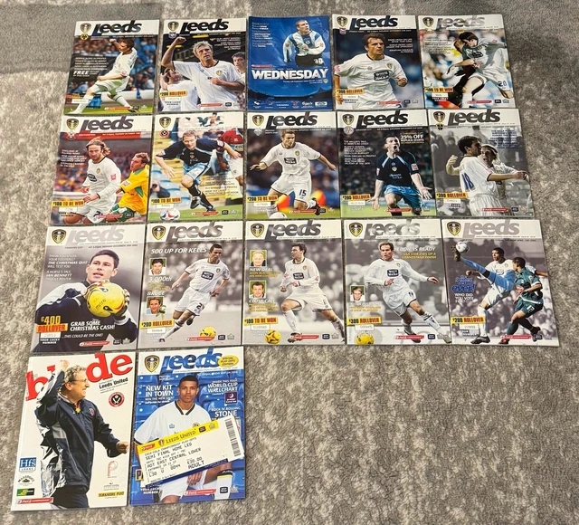 LEEDS UNITED FOOTBALL PROGRAMMES Season 2005-06 Mix Of 17 £39.99 ...