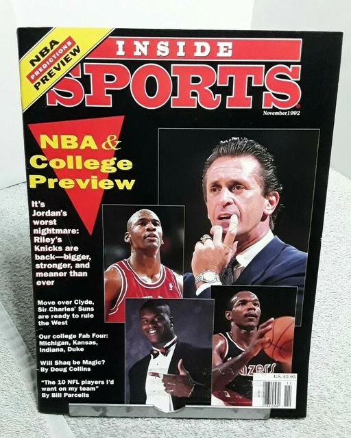 INSIDE SPORTS MAGAZINE November 1992 Michael Jordan Pat Riley Shaq £7. ...