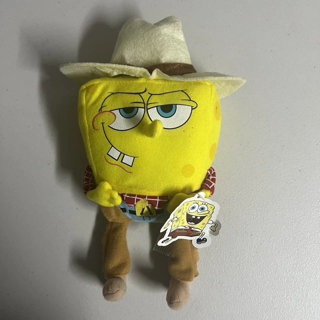 SPONGEBOB SQUAREPANTS SOFT Toy Spongebob Cowboy Plush 25" $19.95 ...