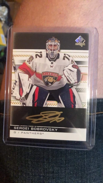 2019-20 SP AUTHENTIC BLACK GOLD AUTO SERGEI BOBROVSKY!! Rare pull ...