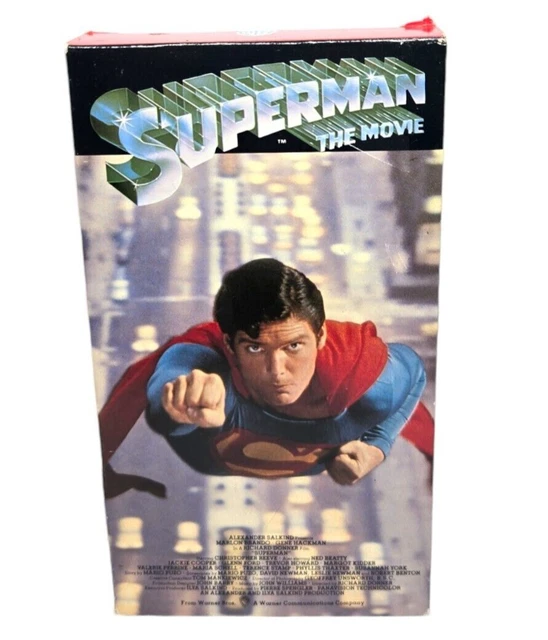 SUPERMAN THE MOVIE 1978 VHS Christopher Reeve Hackman Superman Movie ...