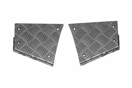 LAND ROVER DEFENDER 90 Rear Corner Chequer Plate Kit -Black Cnkit01-90 ...