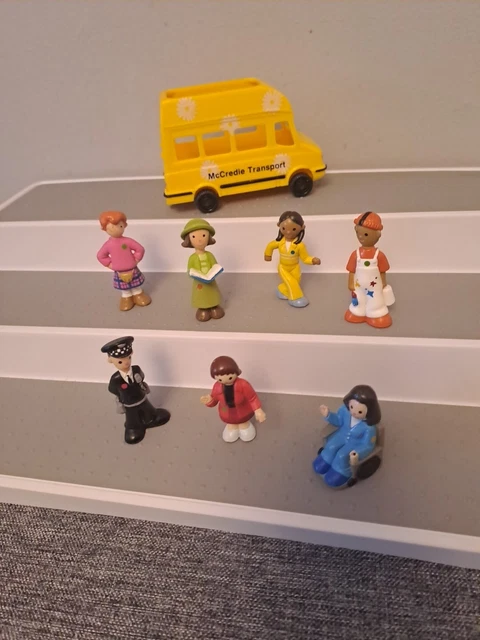 RARE FULL SET 7 BBC Cbeebies Balamory Plastic Figures 2" Tall Plus ...