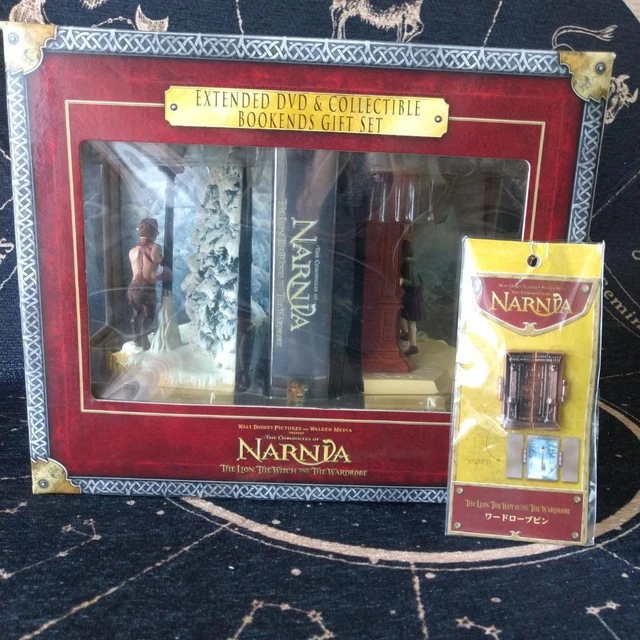 DISNEY THE CHRONICLES Of Narnia Lion And Witch Gift Set With Bookends ...
