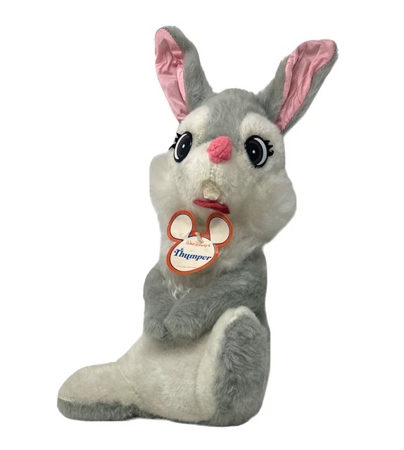 VINTAGE WALT DISNEY THUMPER Bunny Rabbit Plush Stuffed Toy 1960's-1970 ...