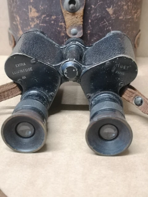 HUET PARIS EXTRA Luminuese 8x Binoculars Military Ww1 Vintage £140.24 ...