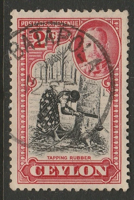 CEYLAN GV BATAPOLA Cds Cachet de la Poste Sur 2c Noir & Carmin EUR 5,66 ...