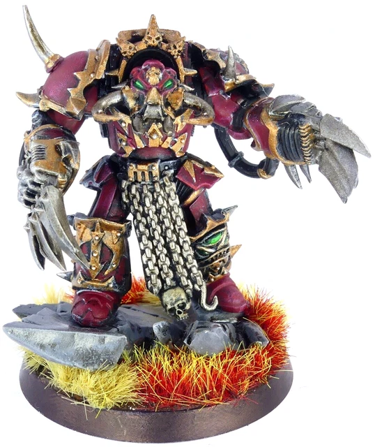 WARHAMMER 40K Chaos World Eaters of Khorne Lord in Terminator Armour ...