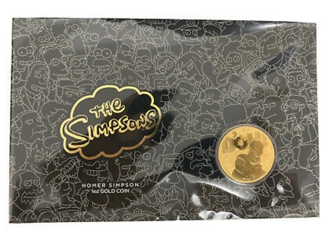 1 Oz Gold Homer Simpson ZU VERKAUFEN! - PicClick DE