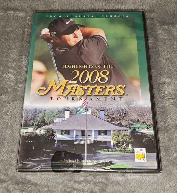 HIGHLIGHTS OF THE 2008 Masters Golf Tournament DVD Augusta Georgia ...