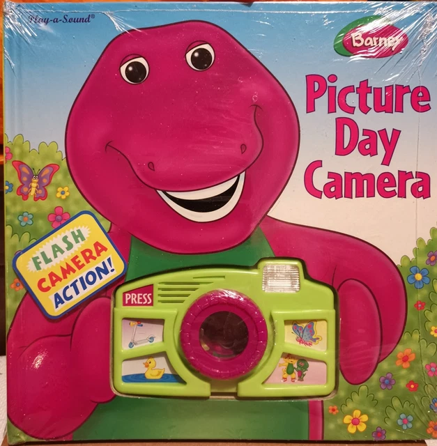 BARNEY PICTURE DAY Camera - Interactive Book - Play A Sound - New and ...