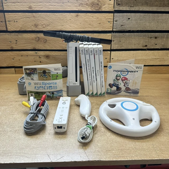 NINTENDO WII GAMES Console Bundle Wii Sports Setup Mario Kart £49.99 ...