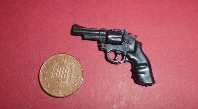 1/6TH SCALE WW2 Smith & Wesson pistol revolver - for 12" toy action ...