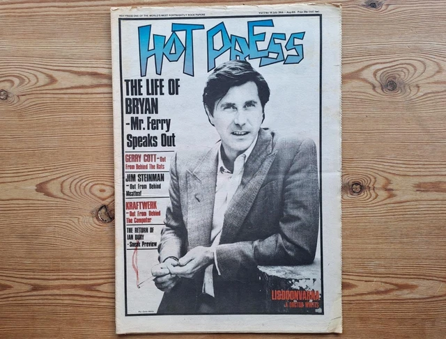 HOT PRESS VOL5 14 Ireland 1981 Punk Paper Bryan Ferry Kraftwerk Ian ...