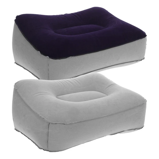 2 PCS INFLATABLE Foot Rest for Plane Portable Footrest Airplane ...