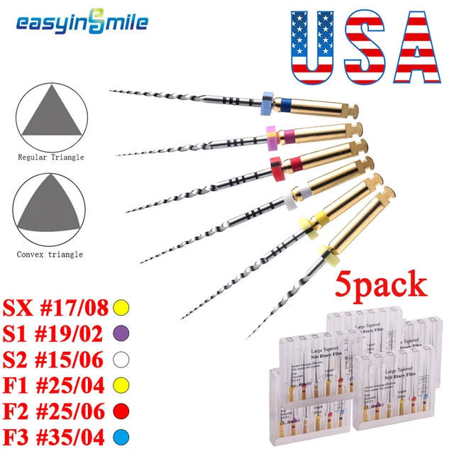 DENTAL ENDO FILES X-pro rotary Taper NITI Files endodontic root canal ...