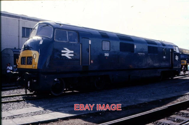 ORIGINAL 35MM SLIDE WARSHIP LOCO NO D821 LAIRA OPEN DAY 9/91 £2.00 ...