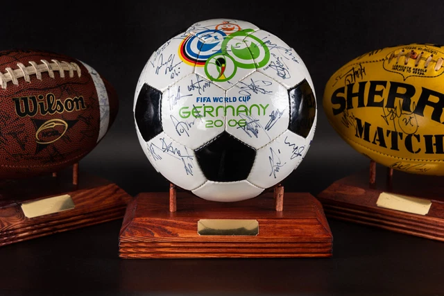 MULTIPURPOSE BASKETBALL/NETBALL/SOCCER BALL Trophy Display Stand EUR 32 ...