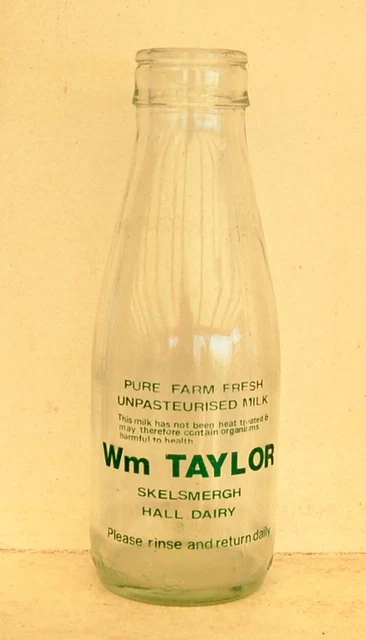 MILK BOTTLE LOVELY old Wm. Taylor of Skelsmergh CUMBRIA dairy £7.99 ...