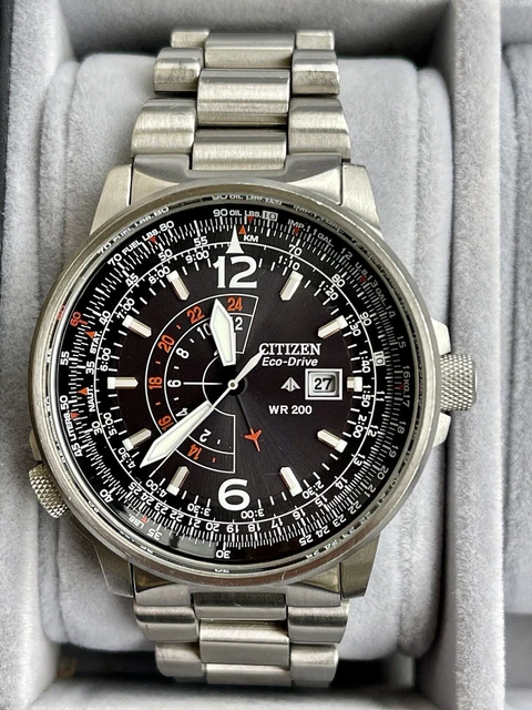 CITIZEN PROMASTER AIR Nighthawk Black Men's Eco-Drive Pilot Watch ...