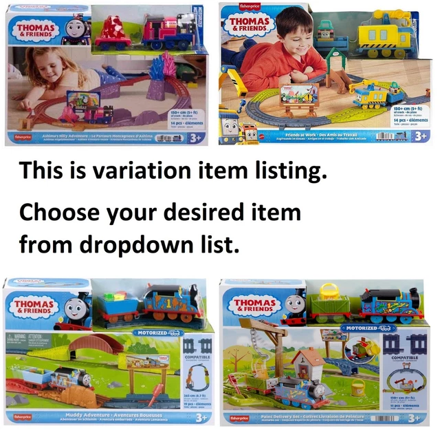 THOMAS & FRIENDS Motorised Train Set Collection Assorted Track Race ...