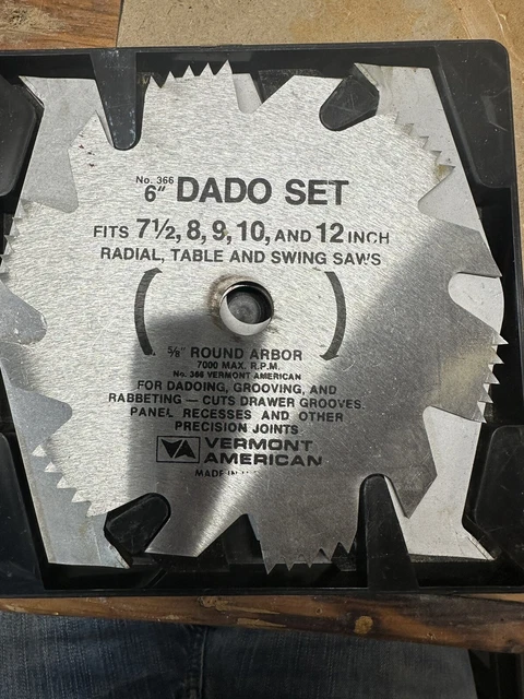 VERMONT AMERICAN 8 Stack Dado Set 26742 35.98 PicClick