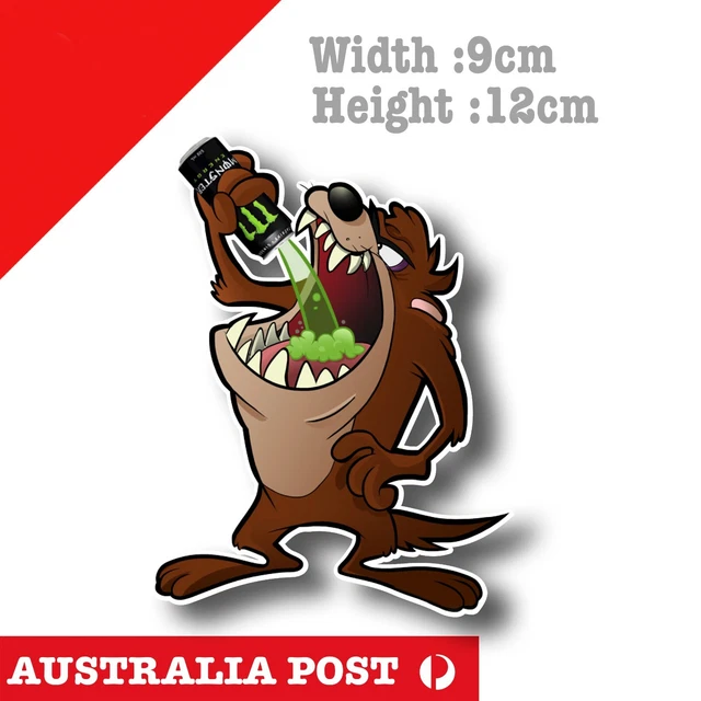 MONSTER ENERGY DRINK Taz the Devil - Tasmanian Devil Funny Vinyl ...