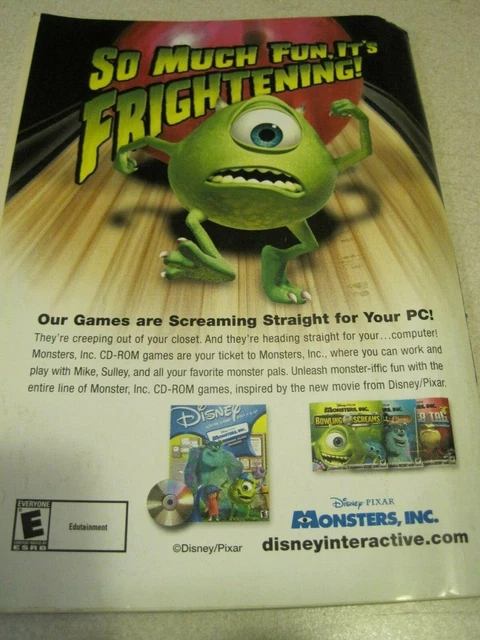 DISNEY ADVENTURES MAGAZINE Monster's Inc. / First Monsters Comic Ever ...