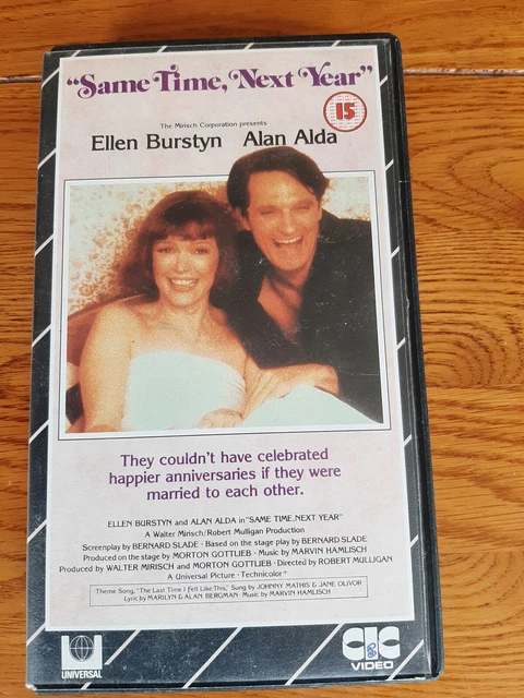 RARE VHS VIDEO of the classic film “Same Time Next Year” with Alan Alda ...