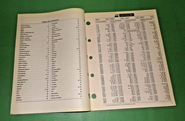 FEL-PRO GASKET TO OEM Original Equipment Catalog Interchange List 1469 ...