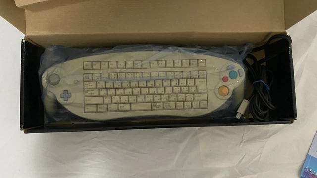 NINTENDO GAMECUBE ASCII Keyboard Controller Body Only Color White Used ...