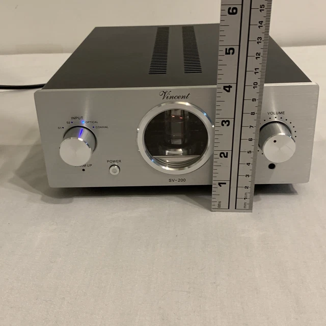 VINCENT AUDIO SV-200 Hybrid Integrated Tube Amplifier Silver Audiophile ...