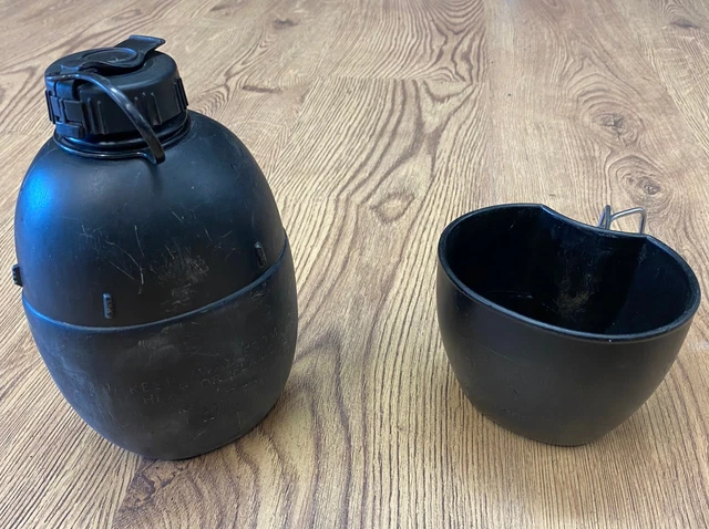 GENUINE BRITISH ARMY Issue Osprey 58 pat Water Bottle & Mug / Cup ...