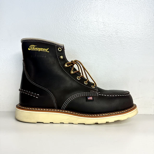 THOROGOOD 814-3600 MEN'S 6" Leather WP Moc Toe Non Safety Boots Size 10 ...