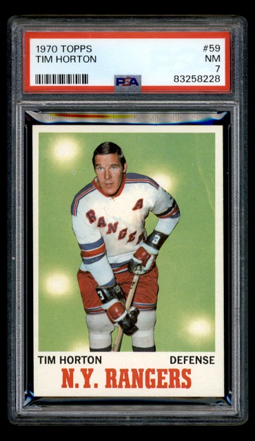 83258228 1970 TOPPS Tim Horton #59 PSA 7 New York Rangers EUR 30,03 ...