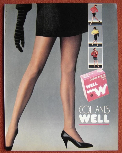 PUBLICITÉ PAPIER - Collants WELL de 1983 EUR 2,95 - PicClick FR