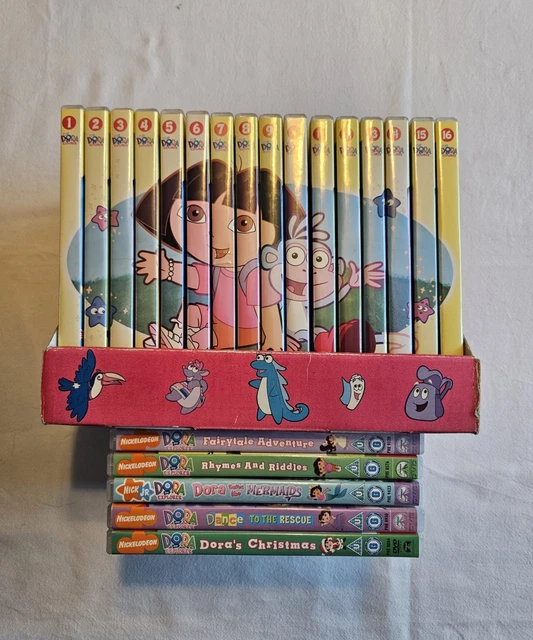 DORA THE EXPLORER Box Set DVD Collection 1-16 plus an extra 5 DVDs £31. ...