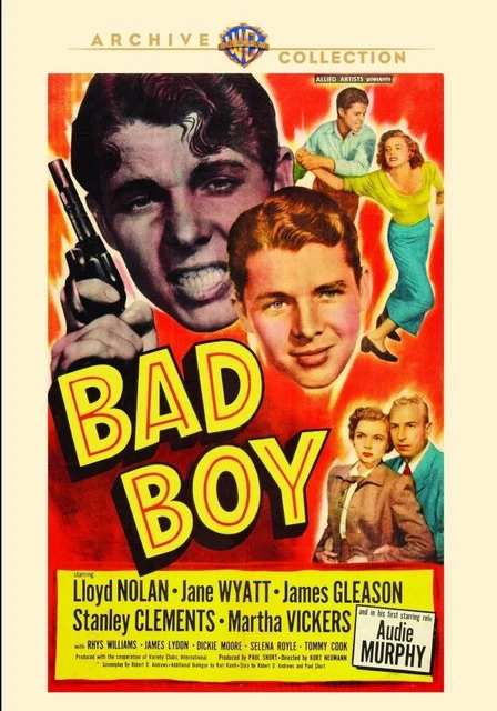 BAD BOY (DVD) Stanley Clements James Gleason Audie Murphy Alden ...