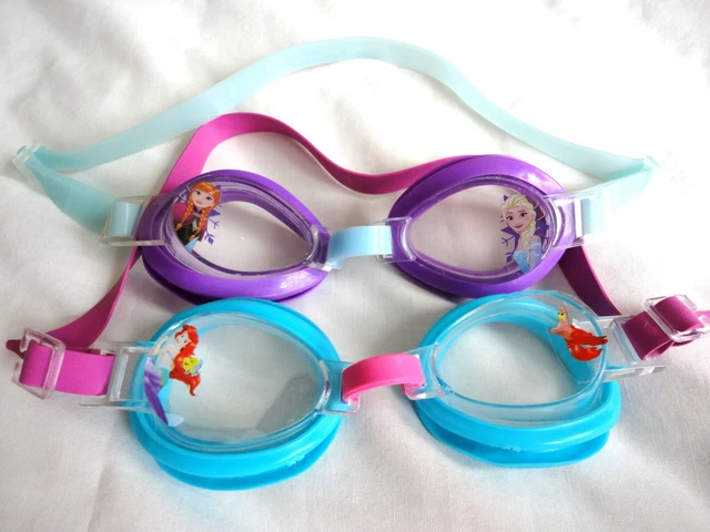 DISNEY 1X FROZEN & 1x Little Mermaid Swimming Goggles. Excellent ...