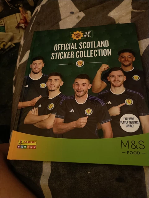 EURO 2024 Official Scotland Sticker Collection. Marks@Spencer.STICKER ...