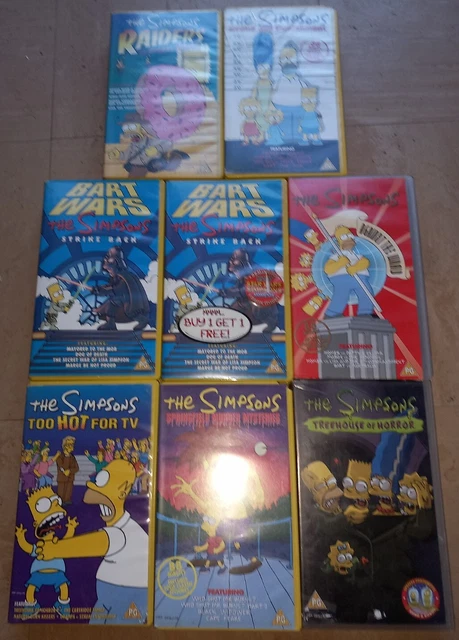 THE SIMPSONS VHS Tapes Collection Of x8 VHS Tapes £6.99 - PicClick UK
