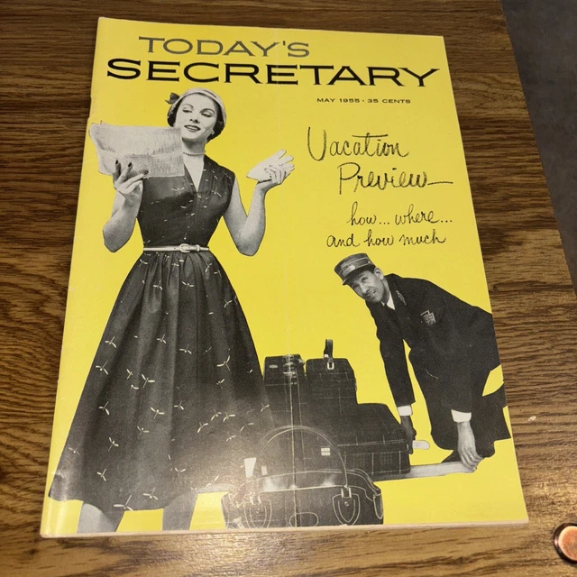 TODAY'S SECRETARY MAGAZINE, May 1955 - Vacation Preview How where and ...