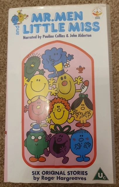 RARE MR MEN And Little Miss VHS Video Tape Six Original Stories Roger ...