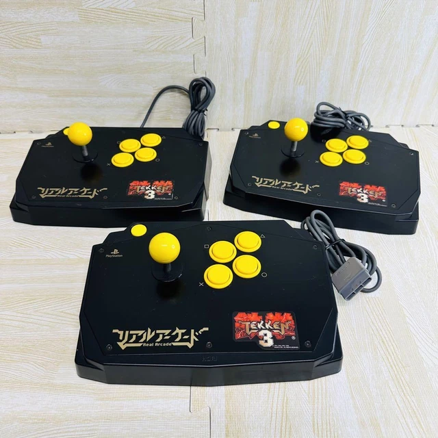 HORI TEKKEN 3 Real Arcade Fight Stick 3 set Playstation HPS-27 Joystick ...