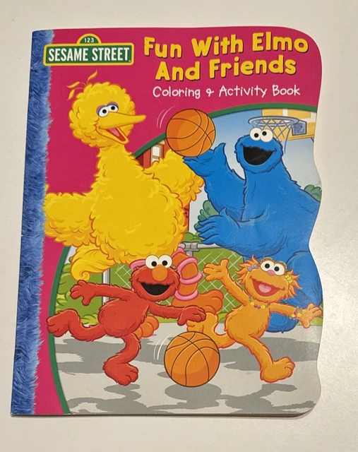 SESAME STREET FUN With Elmo And Friends Coloring Book Unused £11.48 ...