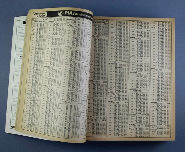 ABC WORLD AIRWAYS Guide October 1979 Airline Timetable Part Two Blue ...