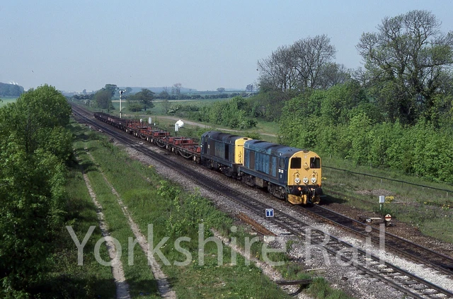 35MM RAILWAY SLIDE Class 20 | 20121/20094 | Brocklesby 1992 + copyright ...